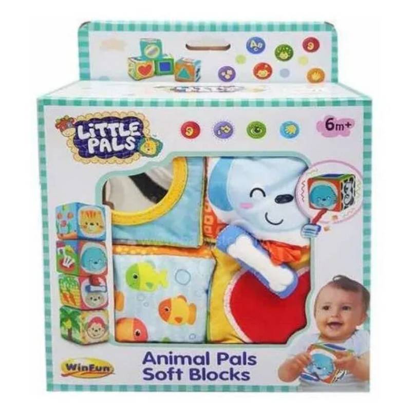 Buy WinFun Animal Pals Soft Blocks in Pakistan - BabyCity.pk